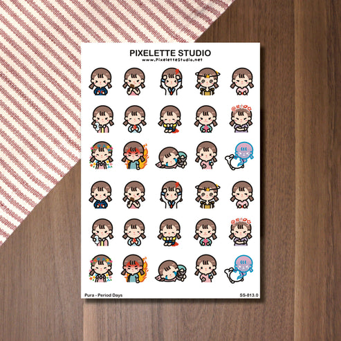 Period Days Sticker Sheet – Pixelette Studio